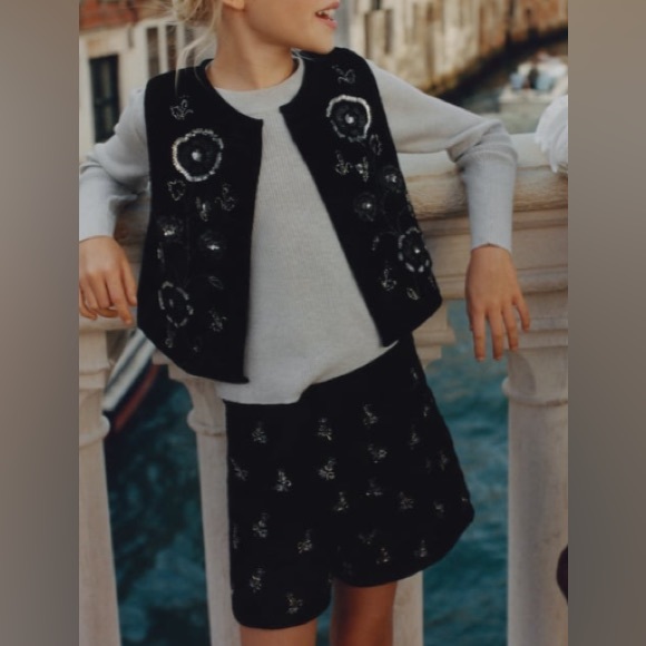 Zara | Matching Sets | Zara Girls Shorts And Vest With Floral ...